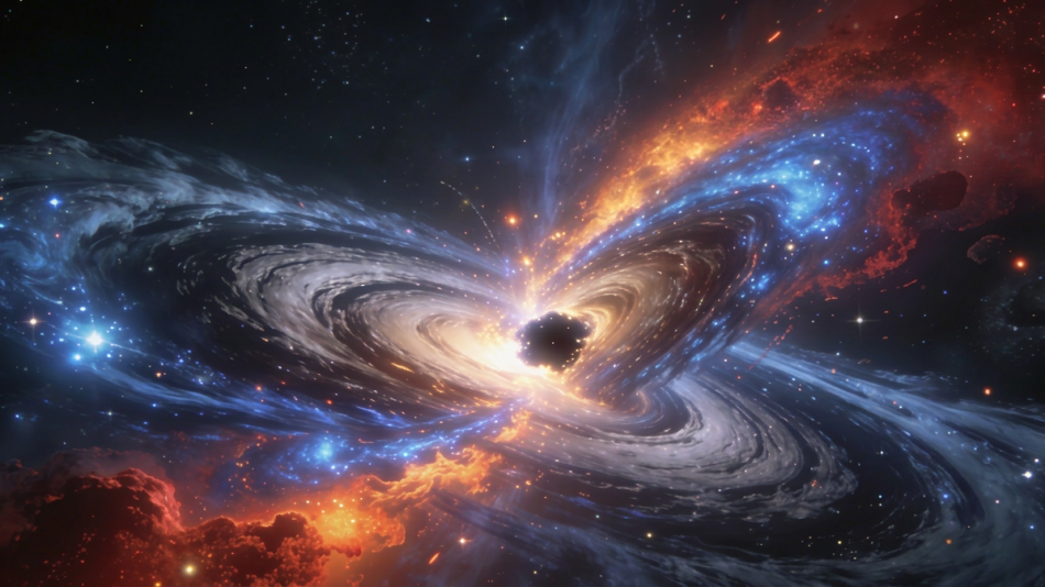 What Happens When Galaxies Collide? The Physics of Cosmic Mergers ...