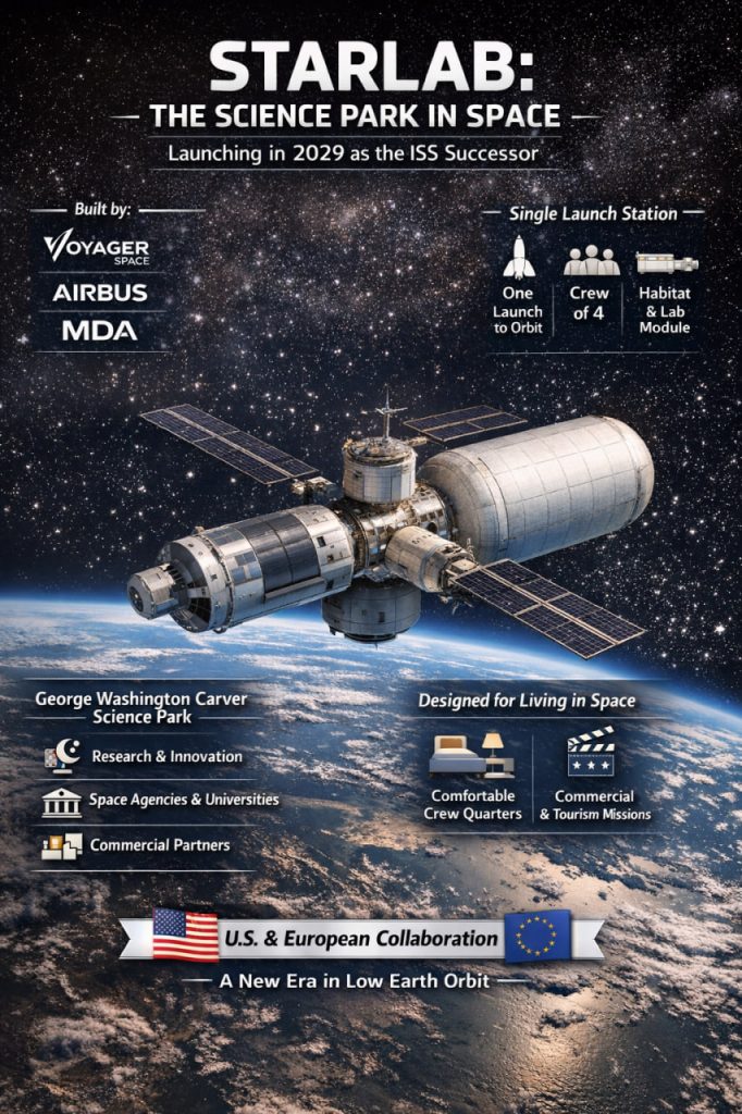 Race to Replace the ISS: Starlab Bets on a Single-Launch Science Park ...